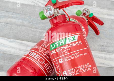 Shot of 1L Lith-EX AVD (Aqueous Vermiculite Dispersion) fire ...