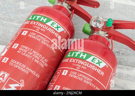 Shot of 1L Lith-EX AVD (Aqueous Vermiculite Dispersion) fire ...