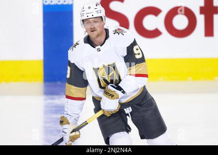 NHL profile photo on Vegas Golden Knights player Jack Eichel at a game ...