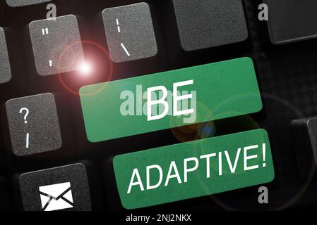 Conceptual caption Be Adaptive, Concept meaning make the difference ...