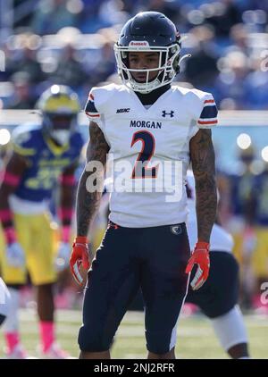 Running back Alfonzo Graham of Morgan State runs a drill during the ...
