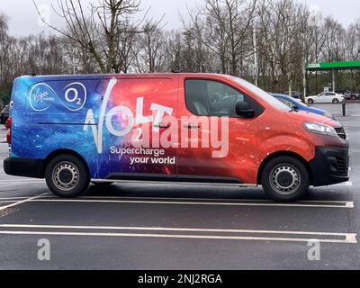 Virgin Media fibre broadband van in south London Stock Photo - Alamy