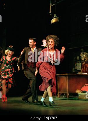 Lesley Joseph (Miss Hannigan) in ANNIE at the Victoria Palace Theatre ...