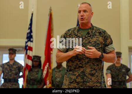 U.S. Navy Capt. Dean Goad, the commanding officer of 2nd Medical ...