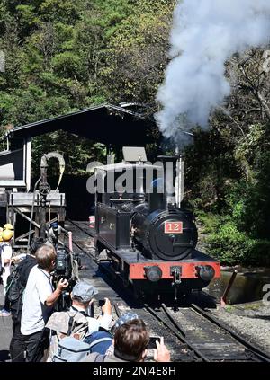 Steam Engine Locomotive SL12 is pictured at Meiji Mura in Inuyama City ...