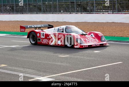 Front view of Richard Lloyd Racing, Porsche 962, driven in period by ...