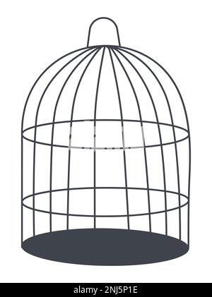 Parrot Cage Icon Vector Outline Illustration Stock Vector Image & Art ...