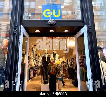 GU Soho New York Store is unveiled to media in Manhattan, New York on Oct. 6, 2022. GU is Uniqlo ...