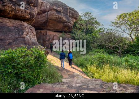 Badami / Vatapi Fort. Badami, Karnataka, India Stock Photo - Alamy