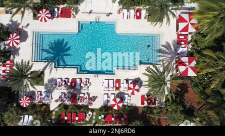 Aerial View Pool,Faena Hotel Miami Beach,Florida , USA Stock Photo - Alamy