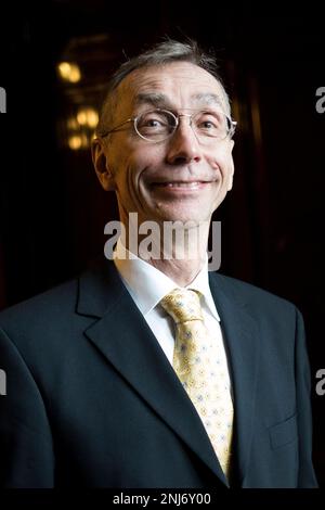 Swedish scientist Svante Paabo smiles to the camera at the Max Planck ...
