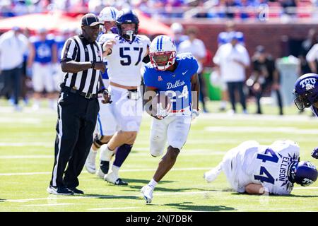 DALLAS, TX - SEPTEMBER 24: SMU Mustangs wide receiver Teddy Knox (#18 ...