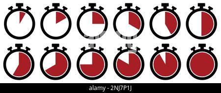 Timers icon on transparent background. Isolated vector elements ...