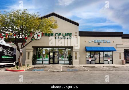 Tree of Life, A North Las Vegas Marijuana Dispensary storefront Stock ...
