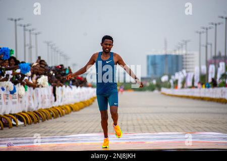 Dekeba Tafa of Ethiopia during the 8th edition of the Access Bank Lagos ...