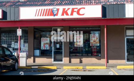 February 21 2023- KFC fast-food restaurant in Vancouver, British ...