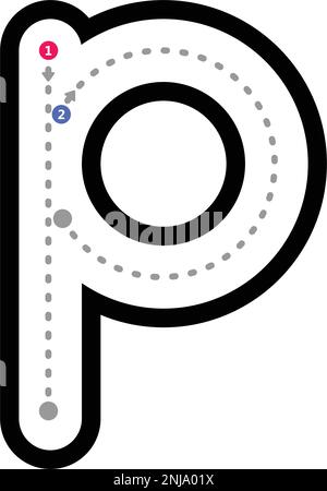 Tracing alphabet letter g lowercase prewriting dotted line element for kindergarten and ...