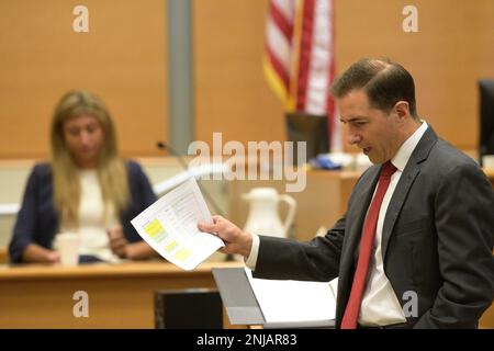 Attorney Chris Mattei questions Brittany Paz, a lawyer hired by Alex ...