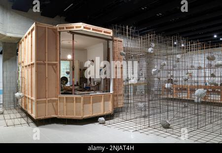 Installation view of The Amnesiacs, Mike Nelson : Extinction Beckons ...