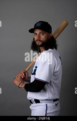 This is a 2023 photo of C.J. Hinojosa of the Miami Marlins baseball ...