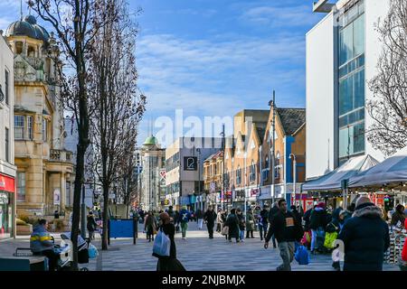 Traditional high street shops, like these in Ilford, east London, are ...