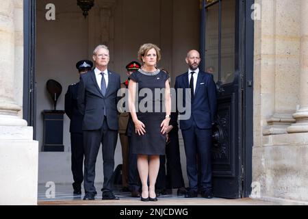 British Ambassador to France Menna Rawlings and French President ...