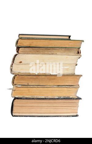 bottom view of a closed book - page edges of an old closed book ...