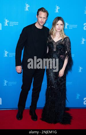 ALEXANDER SKARSGARD and MIA GOTH in INFINITY POOL (2023), directed by ...