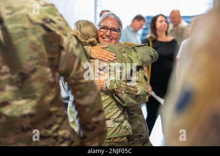 Chief Warrant Officer (4) Peggy Bates gives her remarks during her ...