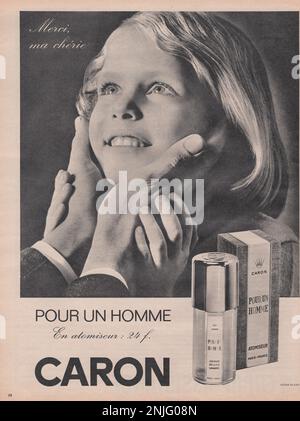 Caron Pour un Homme publicite Caron perfume advertisement Caron vintage ...