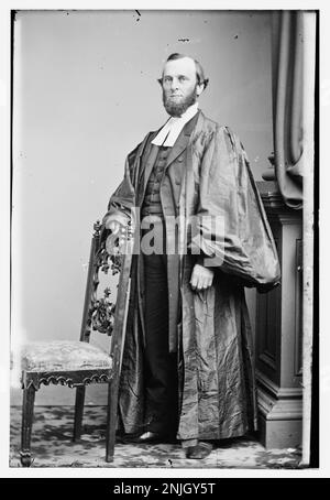 Photograph of Reverend Thomas Gallaudet, a 19th-century religious ...