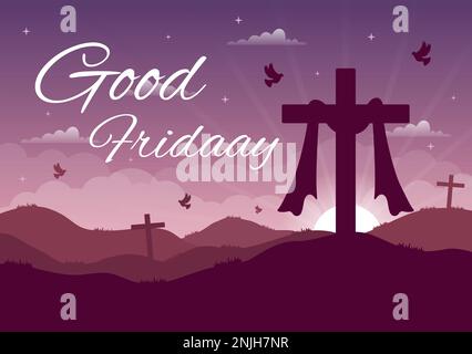 Easter Sunday, church web banner template. Christian design for Easter ...