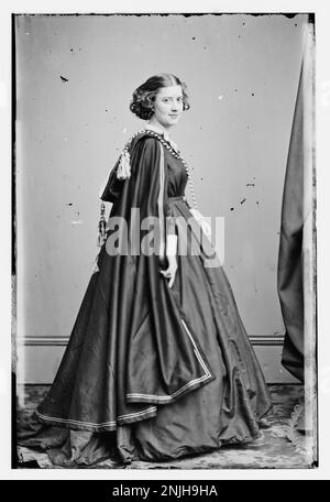 Portrait of Emma Webb, captured in the Library of Congress Brady-Handy ...