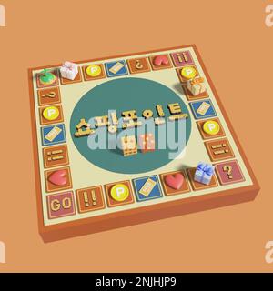 event game box game panel 3d object graphic image Stock Photo - Alamy