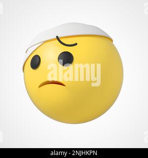 3d emoji emoticon character injury Stock Photo - Alamy