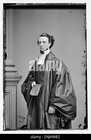 Portrait of Reverend Peter Stryker, a historical figure, preserved in ...