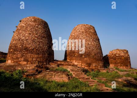 Granaries on Badami Fort which was built by Chalukya king Pulakeshin I ...