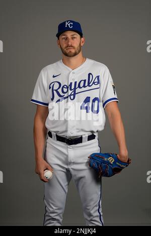 This is a 2023 photo of Collin Snider of the Kansas City Royals ...