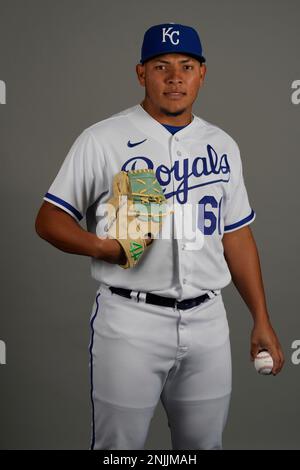 This is a 2023 photo of Angel Zerpa of the Kansas City Royals baseball ...