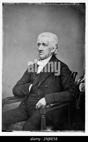 A portrait of Rev. Lyman Beecher, a prominent American Presbyterian ...
