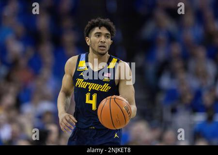 Marquette's Stevie Mitchell (4) plays against Creighton during the ...