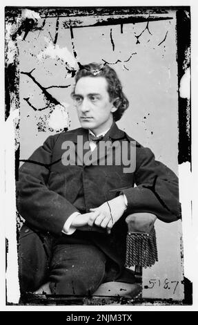 A photograph of Edwin Booth, a renowned American actor and brother of ...