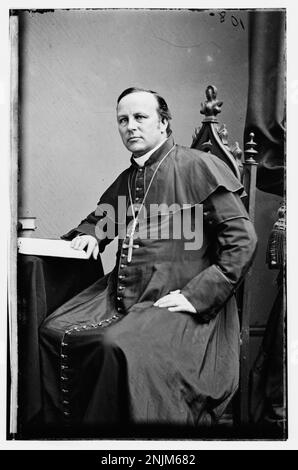 Portrait of Bishop Bayley, religious figure, captured in the Brady ...