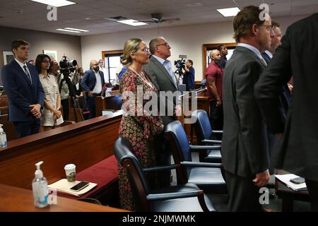 Judge MAYA GUERRA GAMBLE at the Travis County Courthouse Wednesday ...