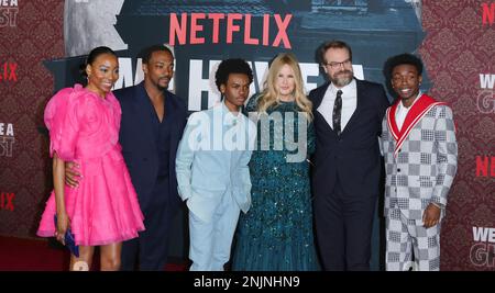 DAVID HARBOUR and ERICA ASH in WE HAVE A GHOST (2023), directed by CHRISTOPHER LANDON. Credit ...