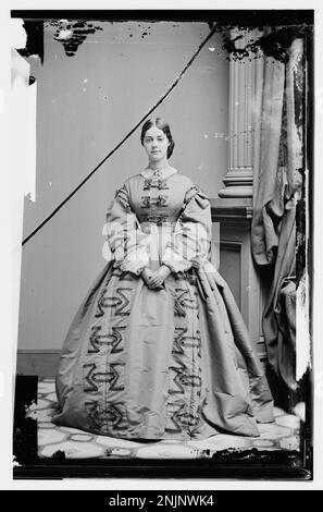 Portrait of Kate Chase, an influential social figure and the daughter ...