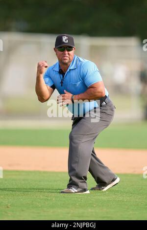 Umpire Robert Garica during the WWBA World Championship at Roger Dean ...