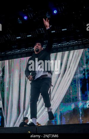 Musician Camilo Wong Moreno, known as Chino Moreno, during Deftones ...