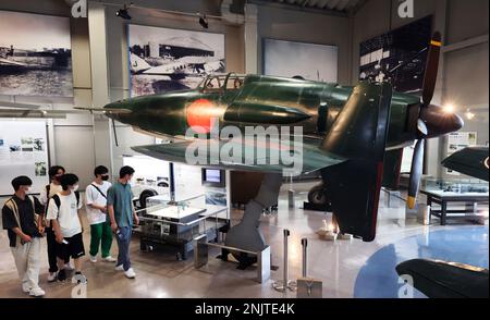 A full-scale model of Kyushu J7W Shinden is open to public at the ...