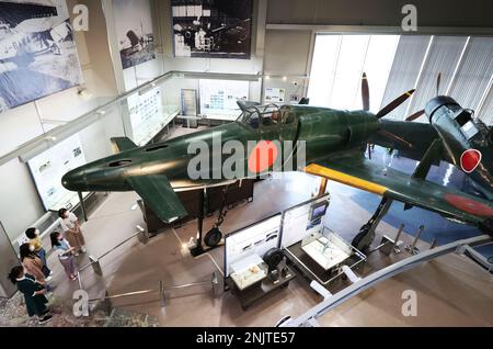 A full-scale model of Kyushu J7W Shinden is open to public at the ...